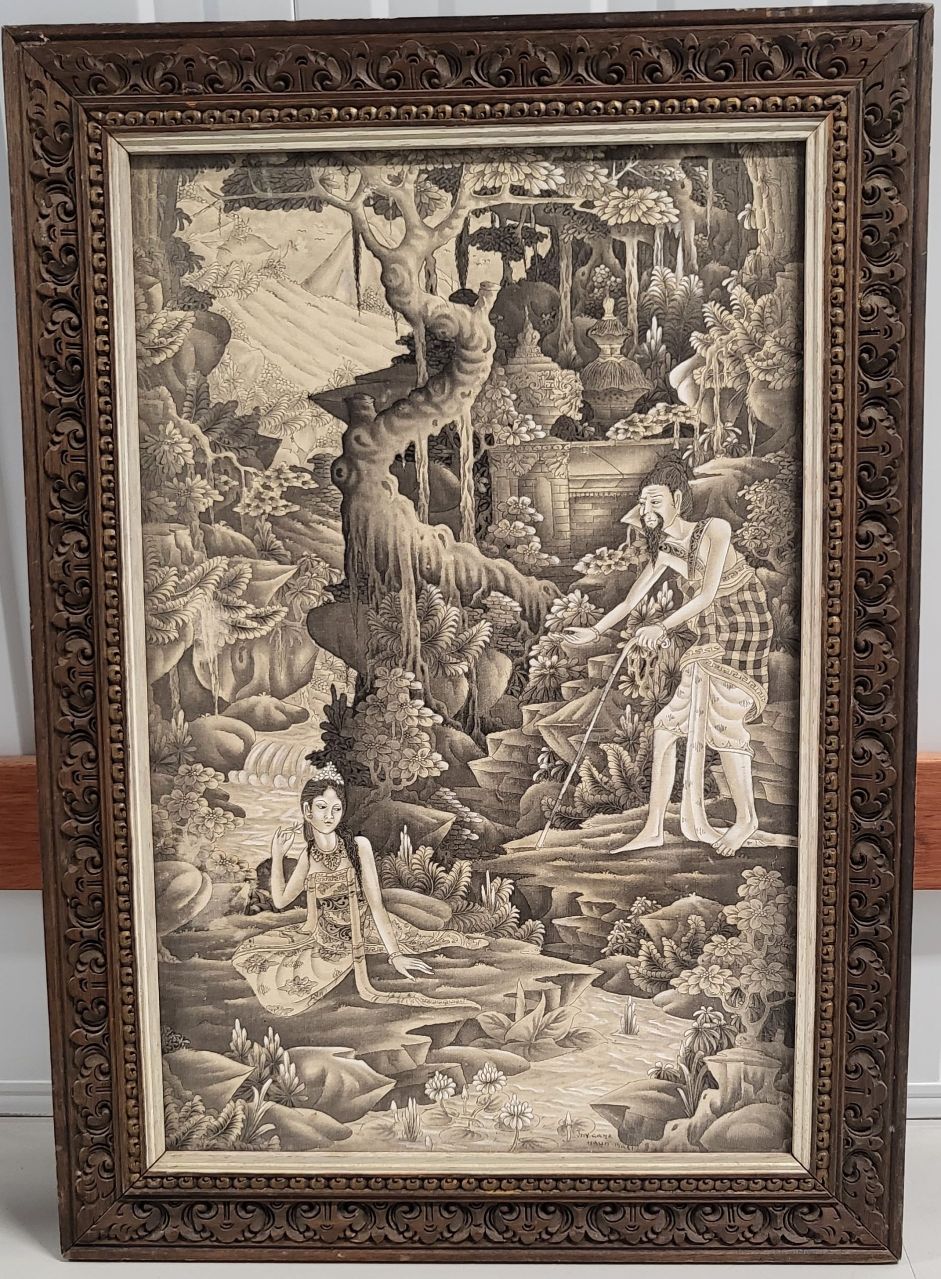 Balinese paintings including Kamasan from Klungkung and traditional ...