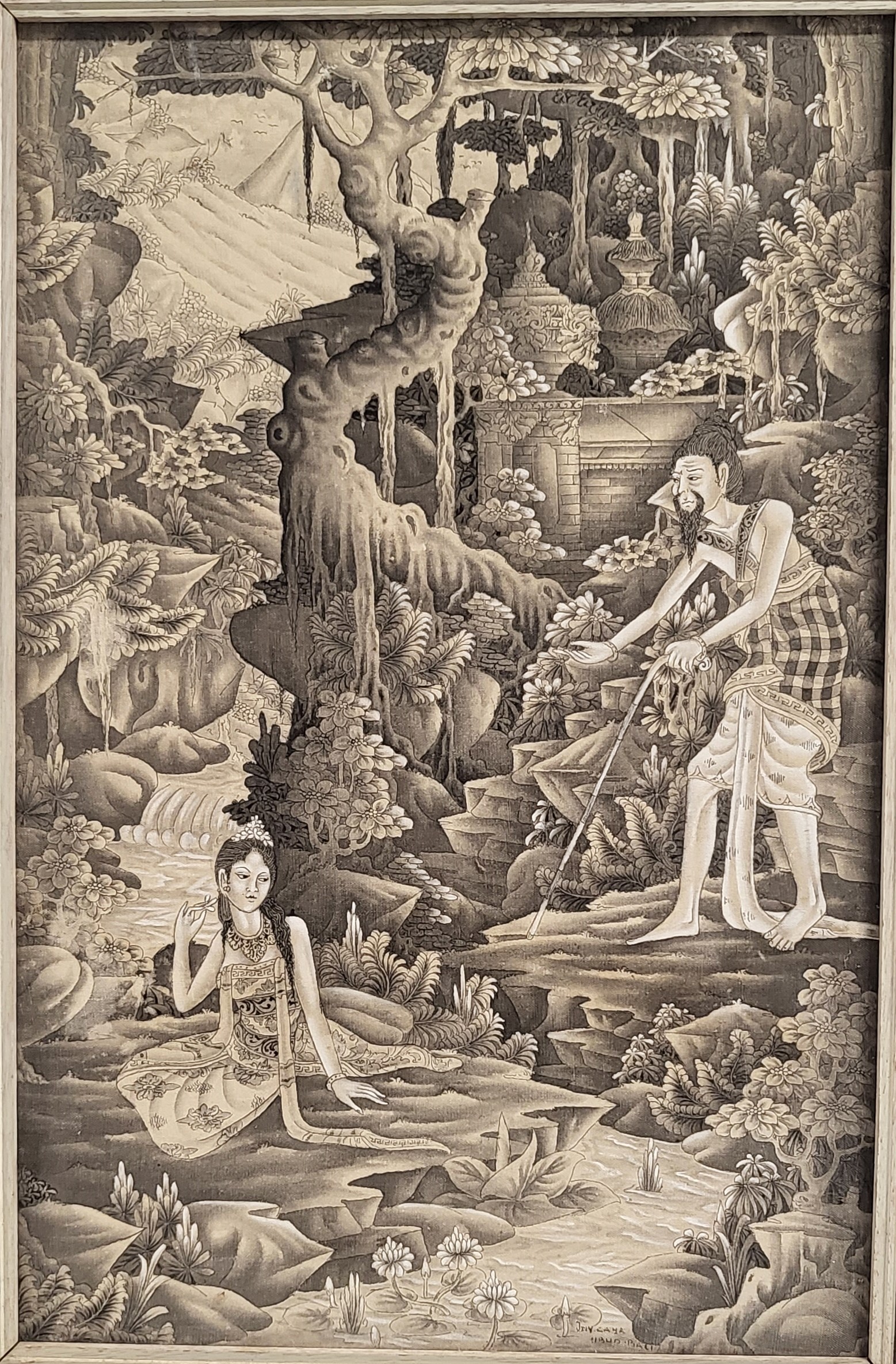 Gaya drawing and painting Ubud Bali - Eye Ma Ozi Collector