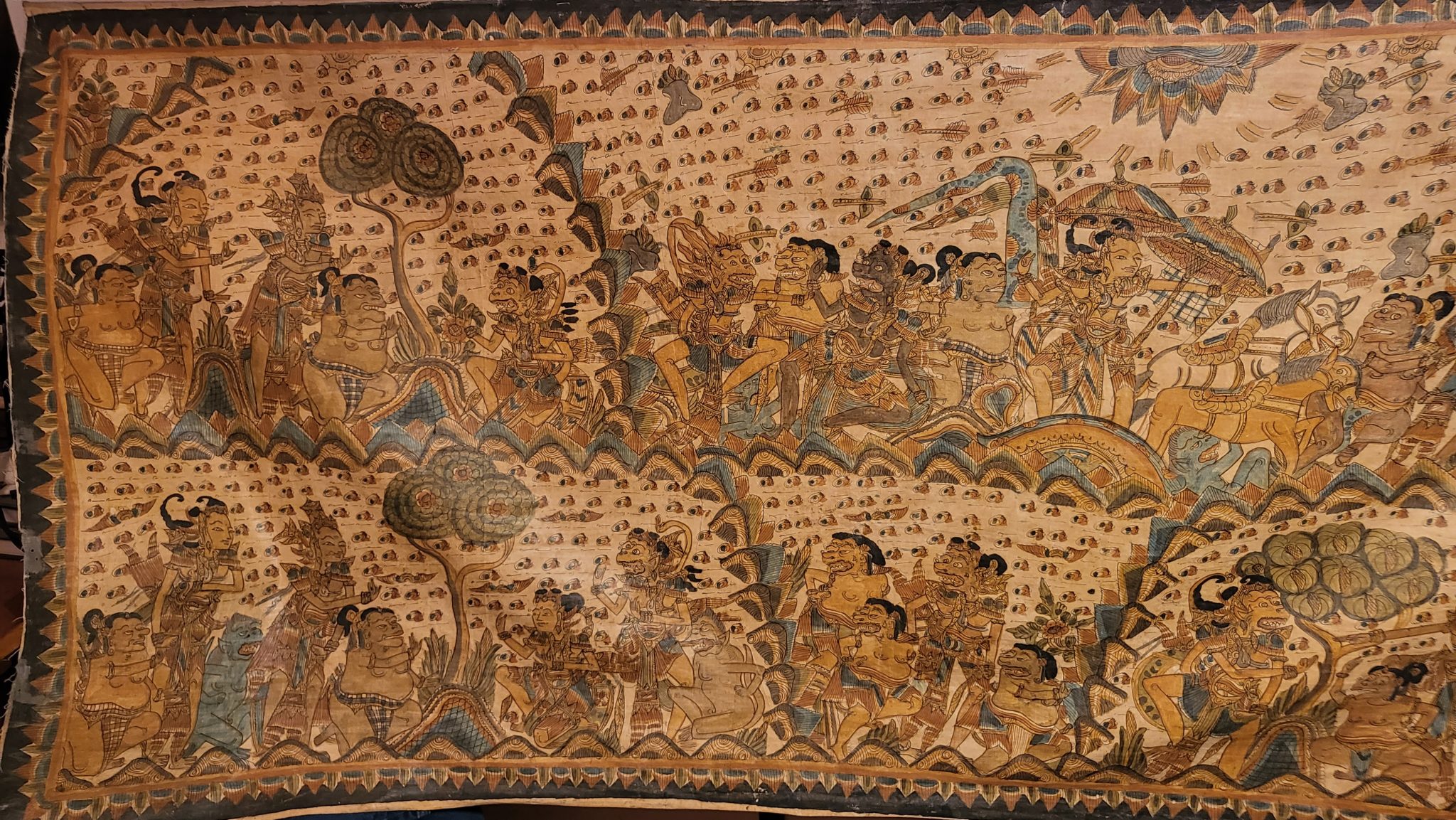 Gallery of two large Kamasan paintings. - Eye Ma Ozi Collector