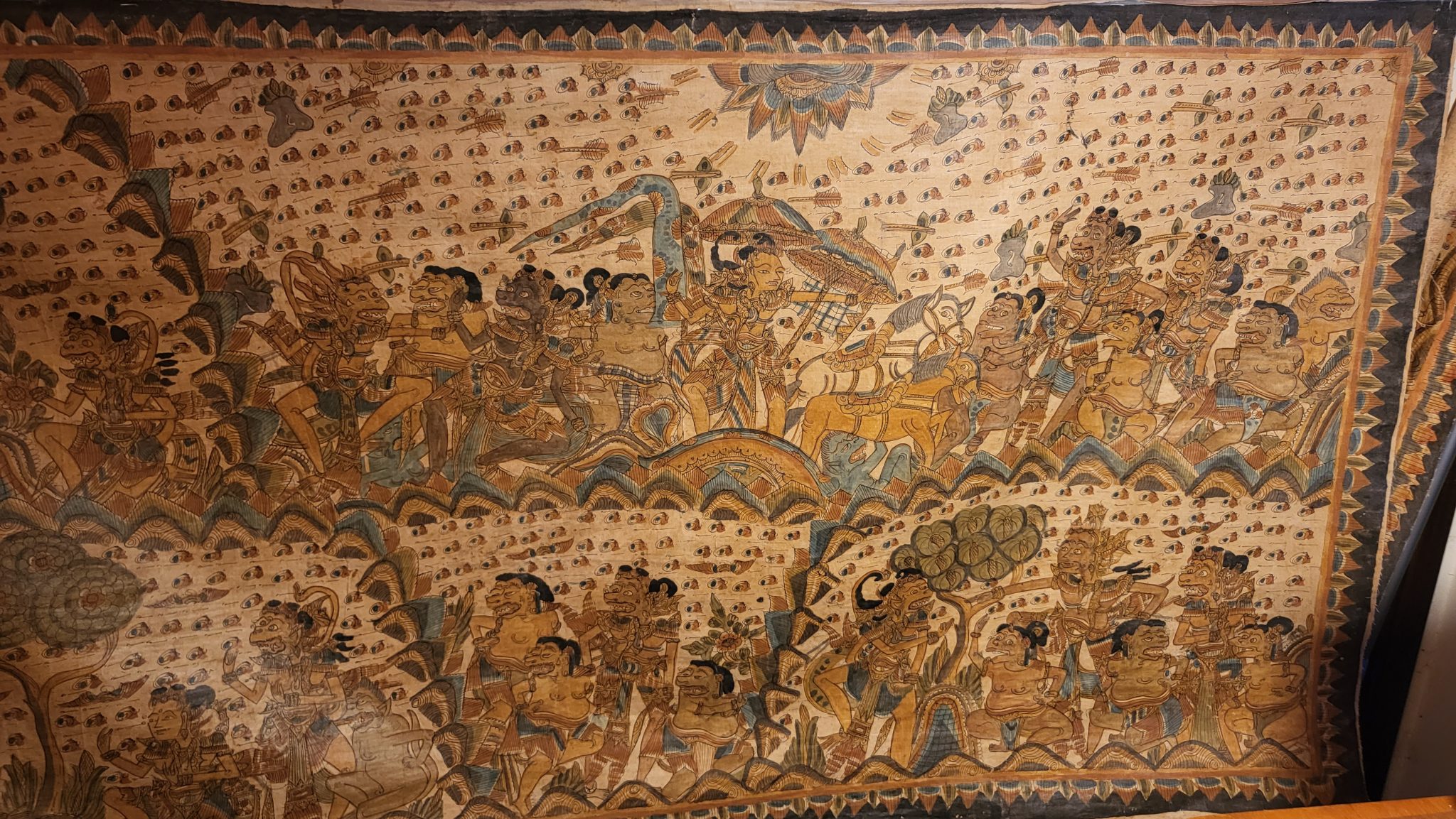 Gallery of two large Kamasan paintings. - Eye Ma Ozi Collector