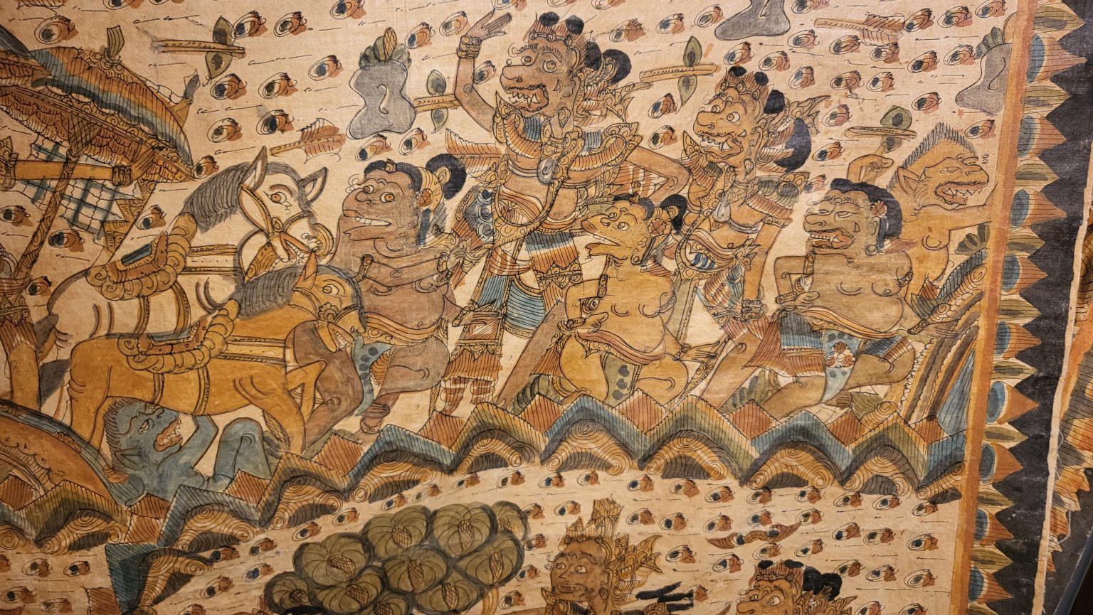 Gallery of two large Kamasan paintings. - Eye Ma Ozi Collector