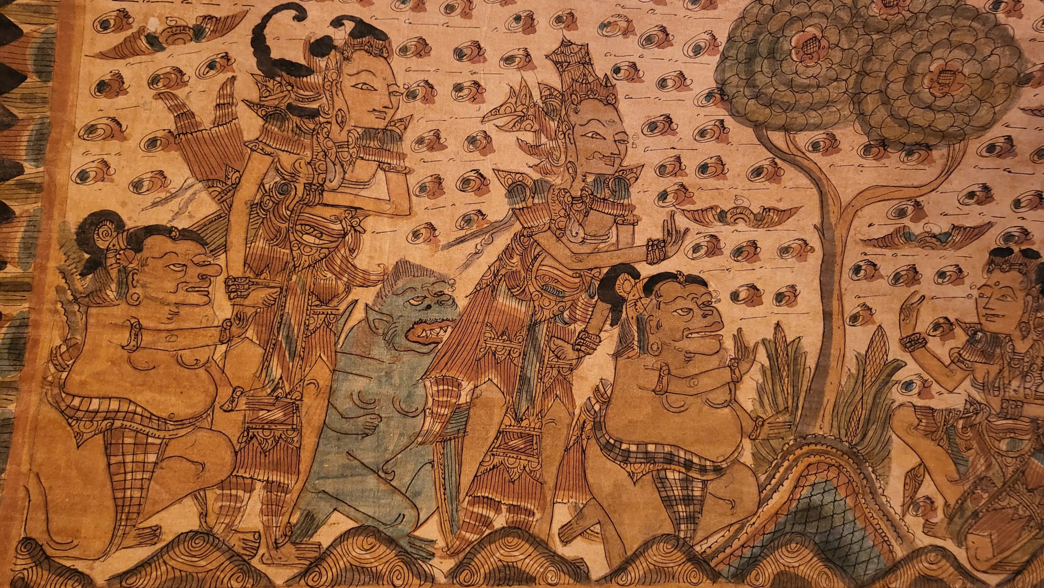 Gallery of two large Kamasan paintings. - Eye Ma Ozi Collector