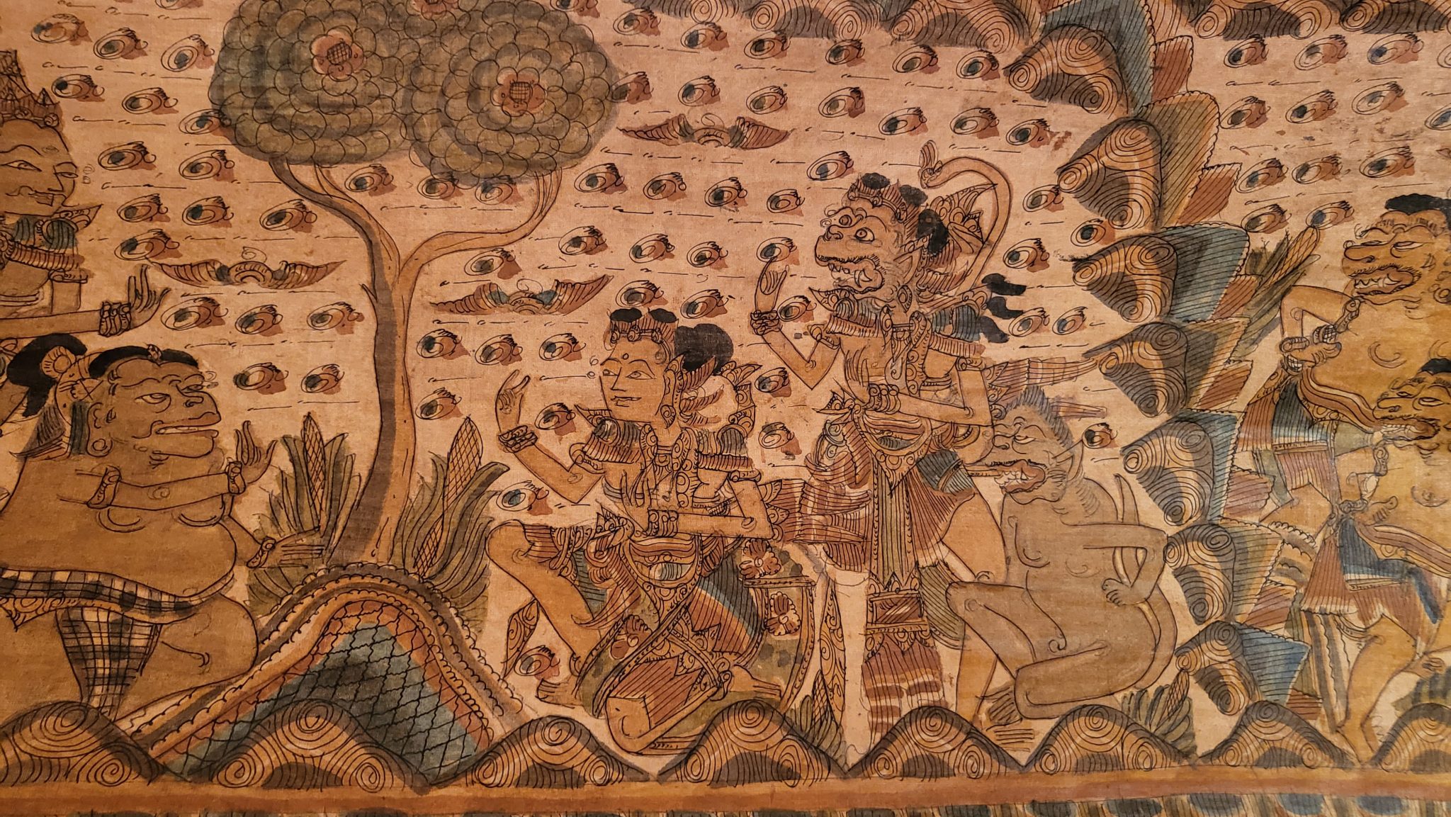 Gallery of two large Kamasan paintings. - Eye Ma Ozi Collector