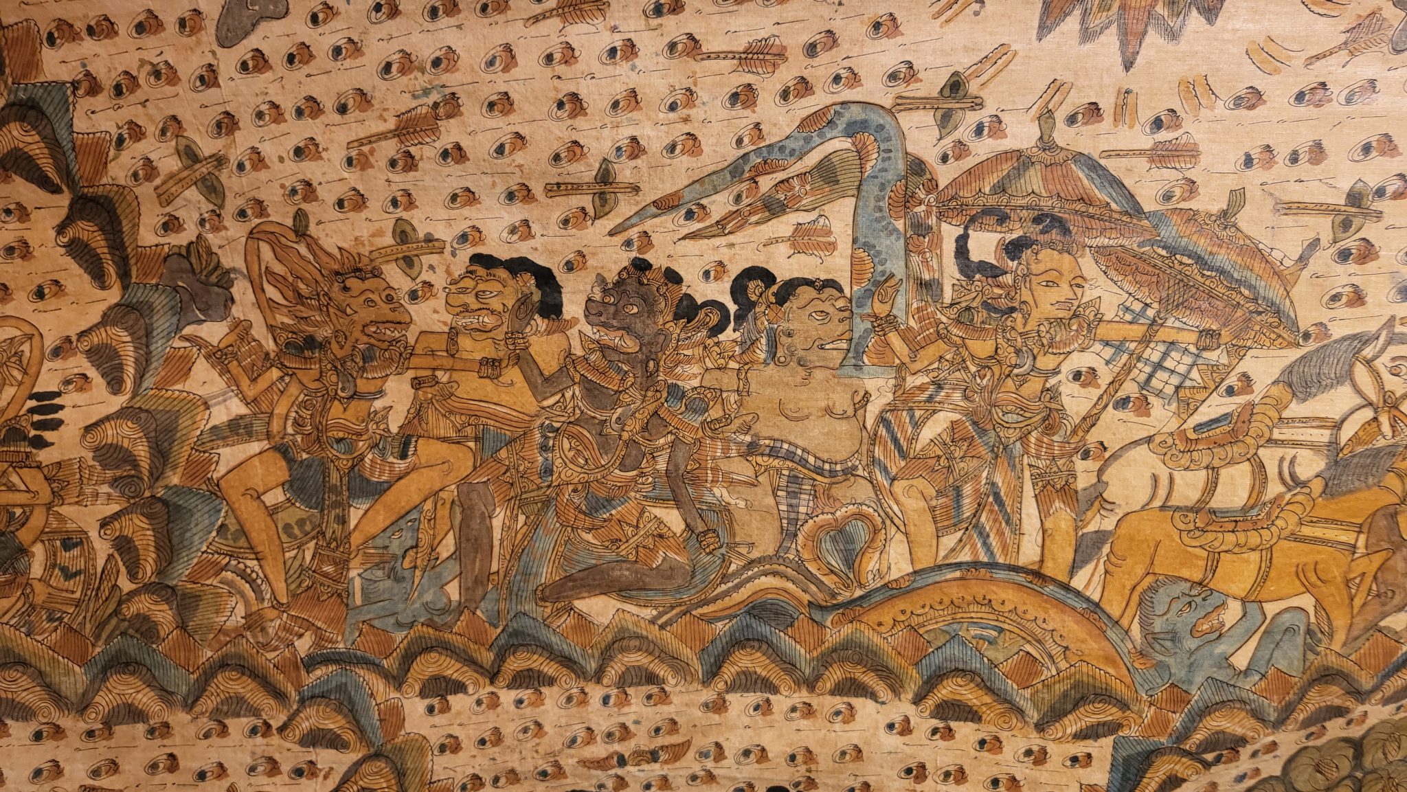 Gallery of two large Kamasan paintings. - Eye Ma Ozi Collector