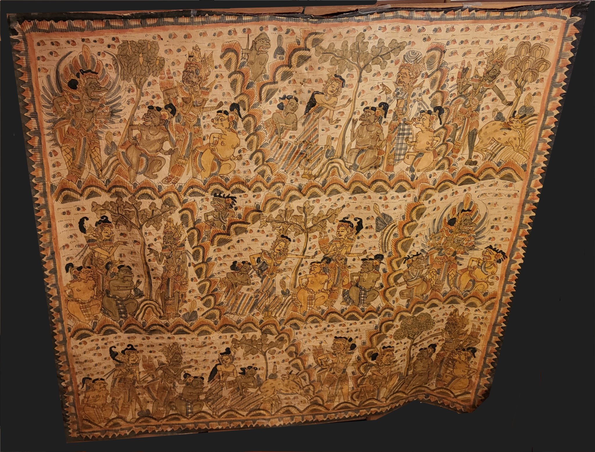 Gallery of two large Kamasan paintings. - Eye Ma Ozi Collector