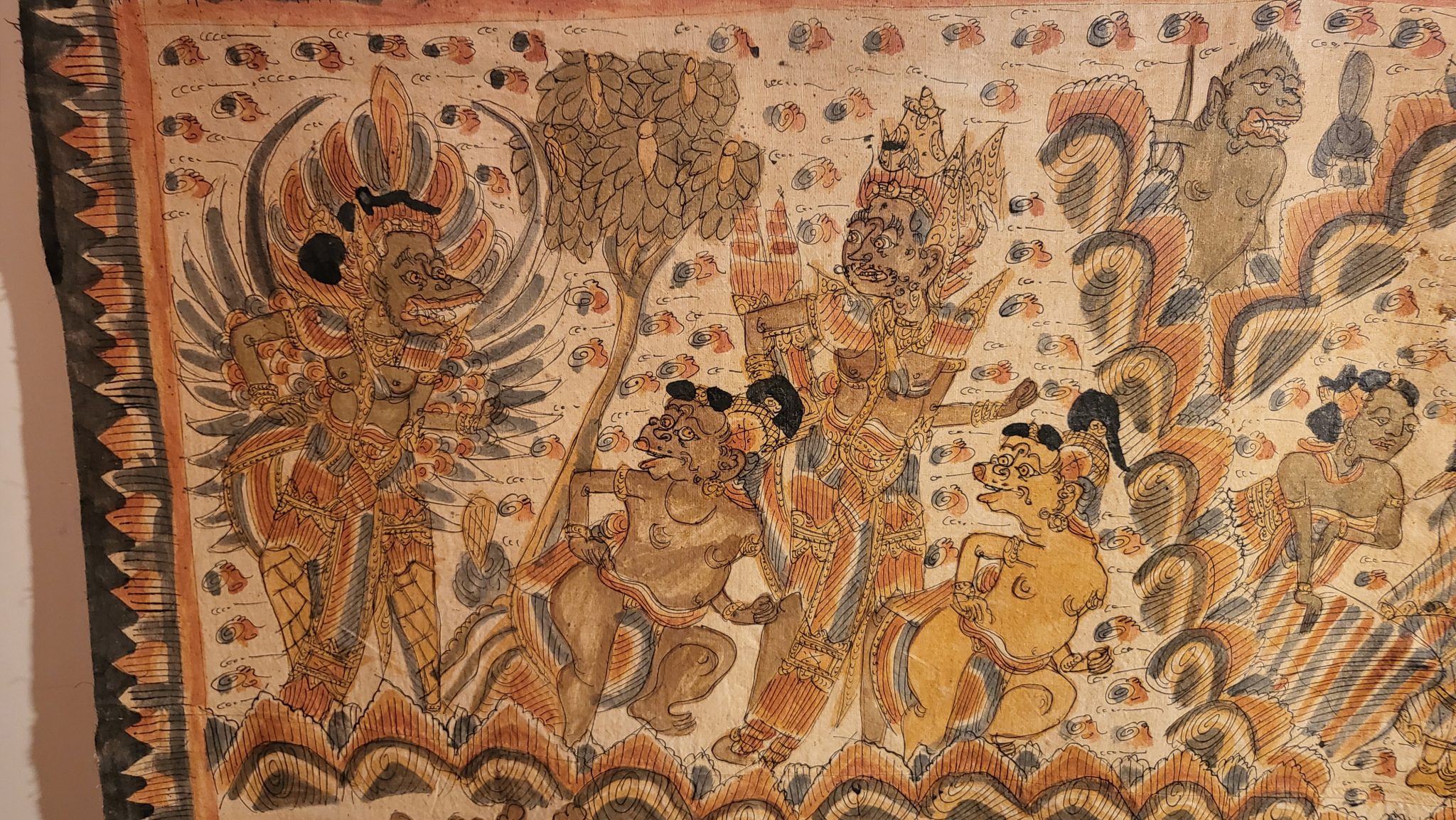 Gallery of two large Kamasan paintings. - Eye Ma Ozi Collector