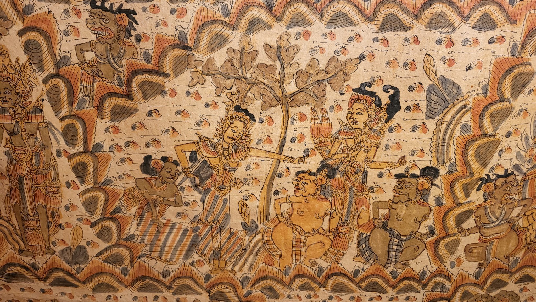 Gallery of two large Kamasan paintings. - Eye Ma Ozi Collector