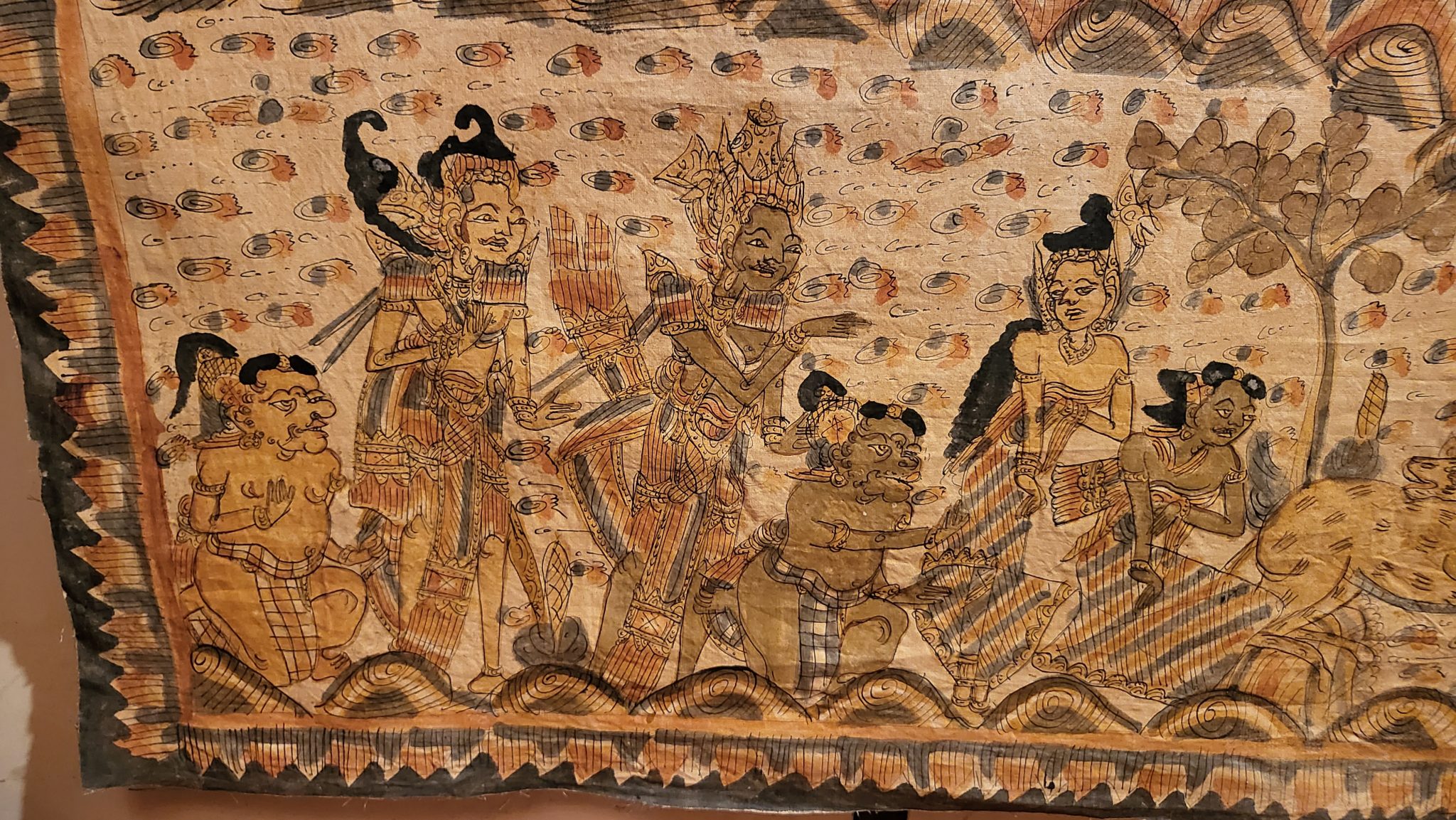Gallery of two large Kamasan paintings. - Eye Ma Ozi Collector