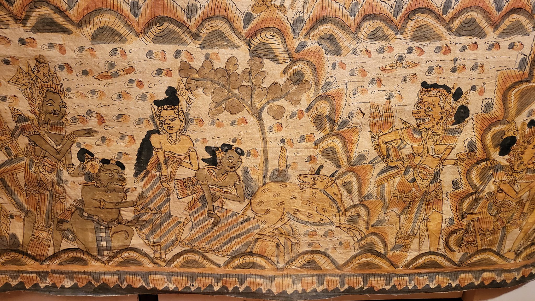 Gallery of two large Kamasan paintings. - Eye Ma Ozi Collector