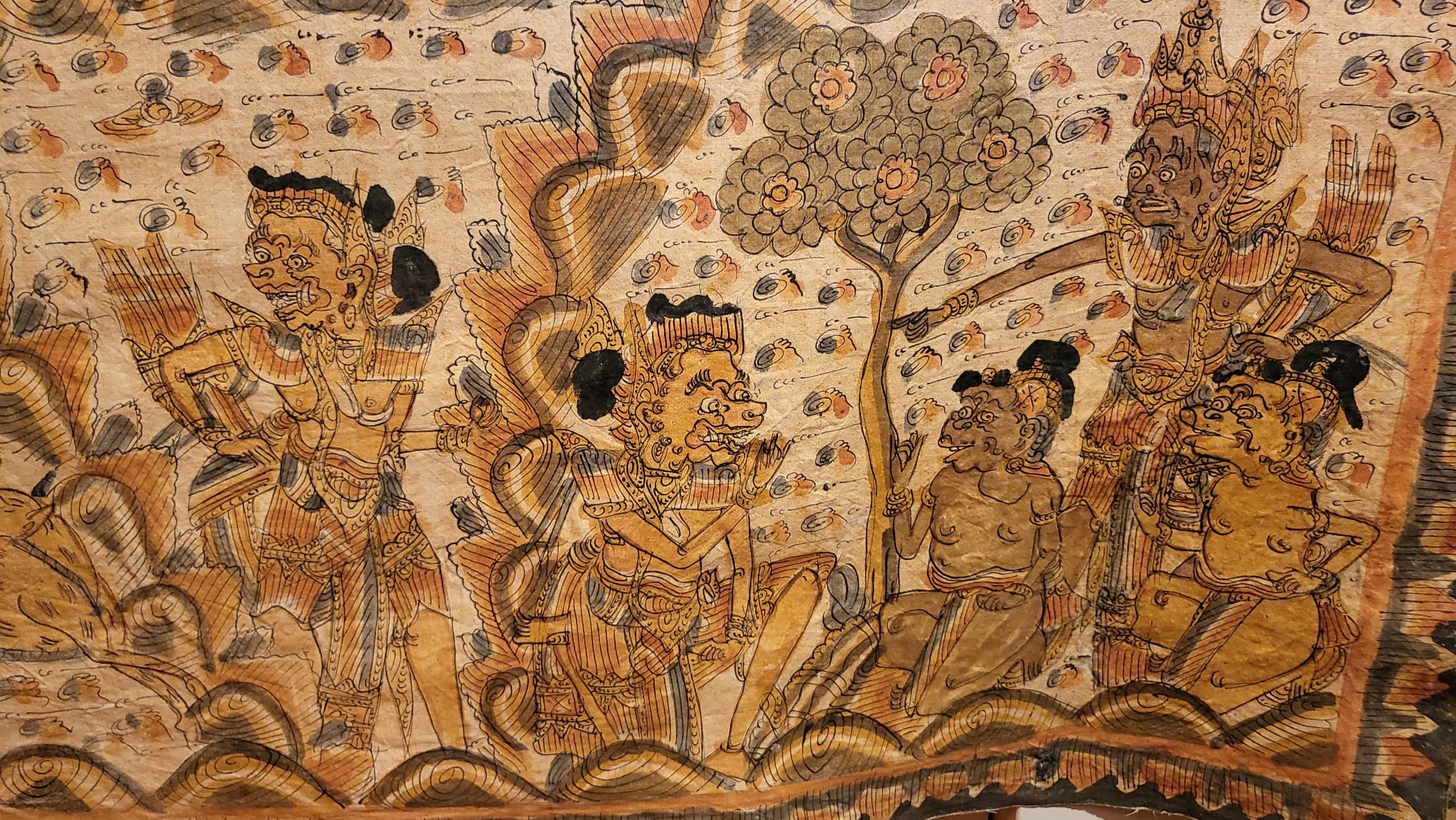 Gallery of two large Kamasan paintings. - Eye Ma Ozi Collector