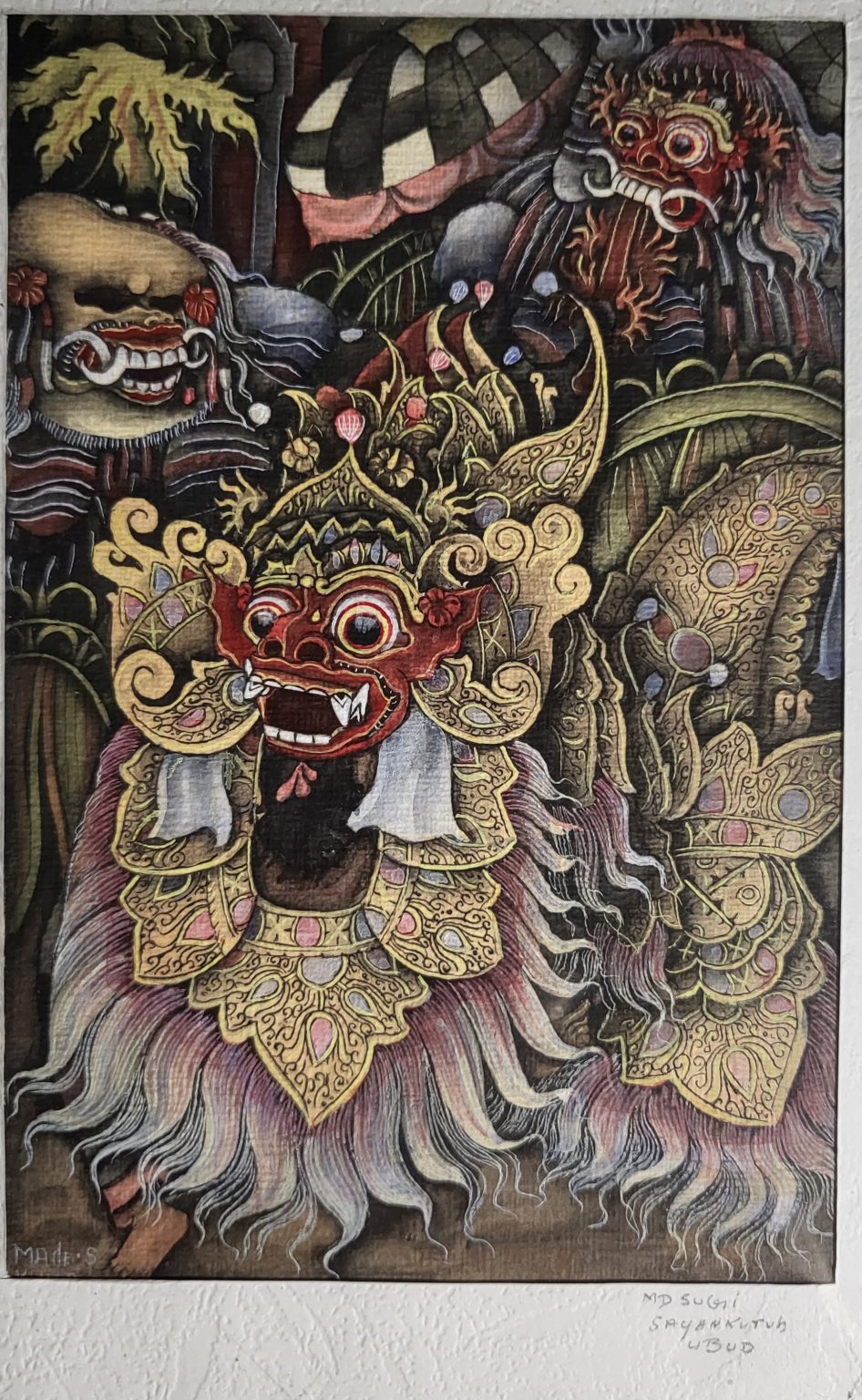 Balinese paintings including Kamasan from Klungkung and traditional ...