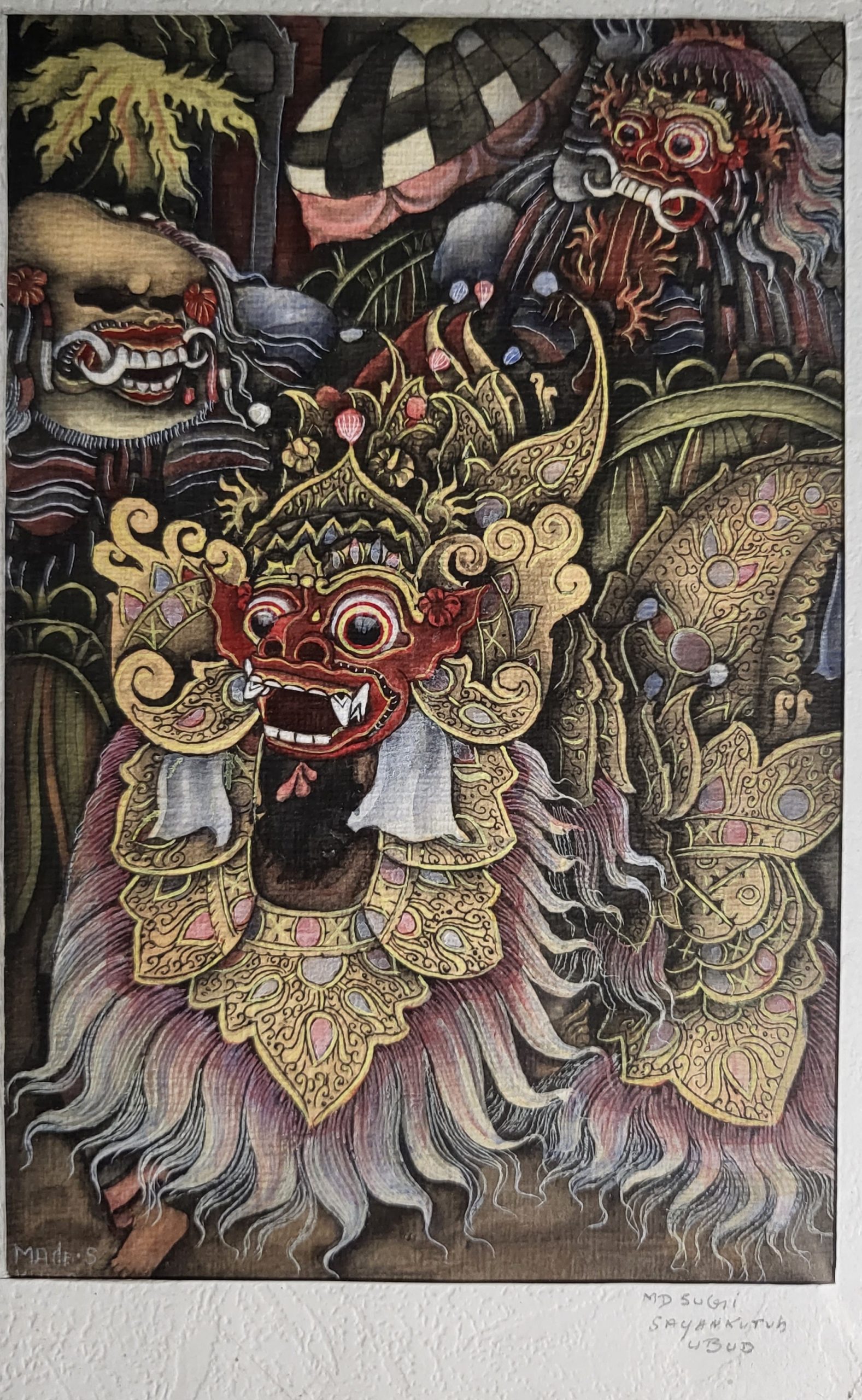 Balinese paintings including Kamasan from Klungkung and traditional ...
