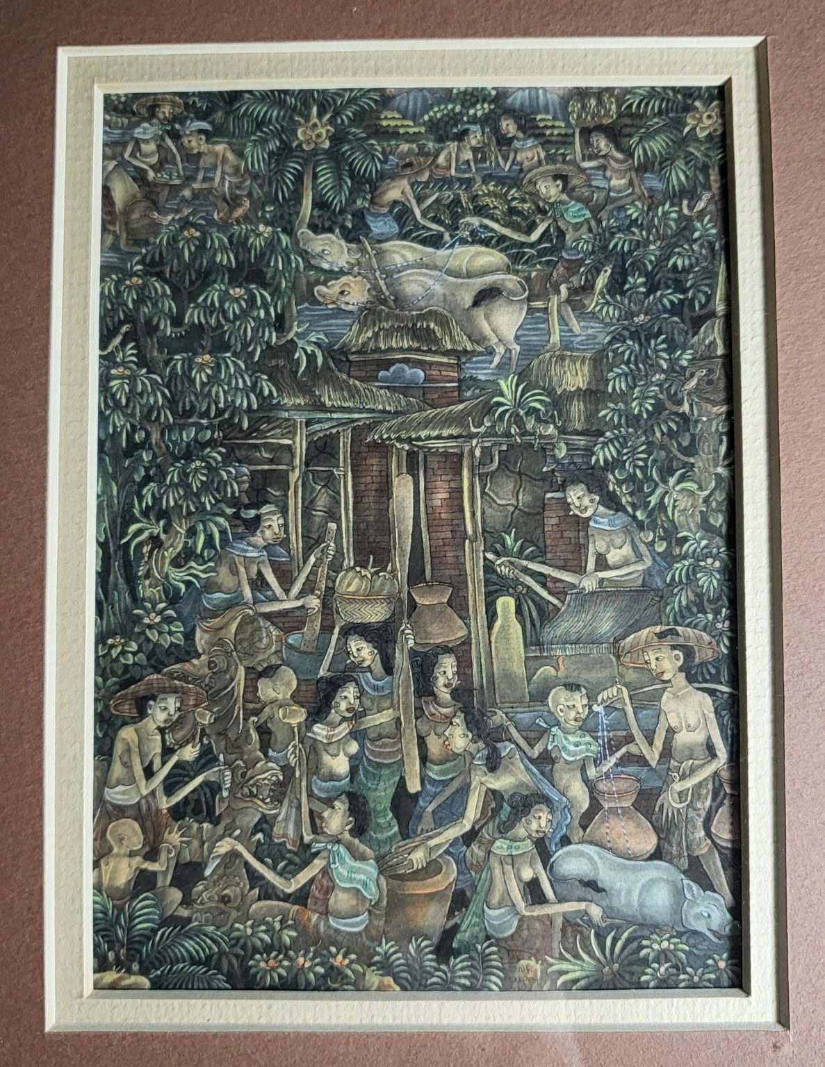 Balinese paintings including Kamasan from Klungkung and traditional ...