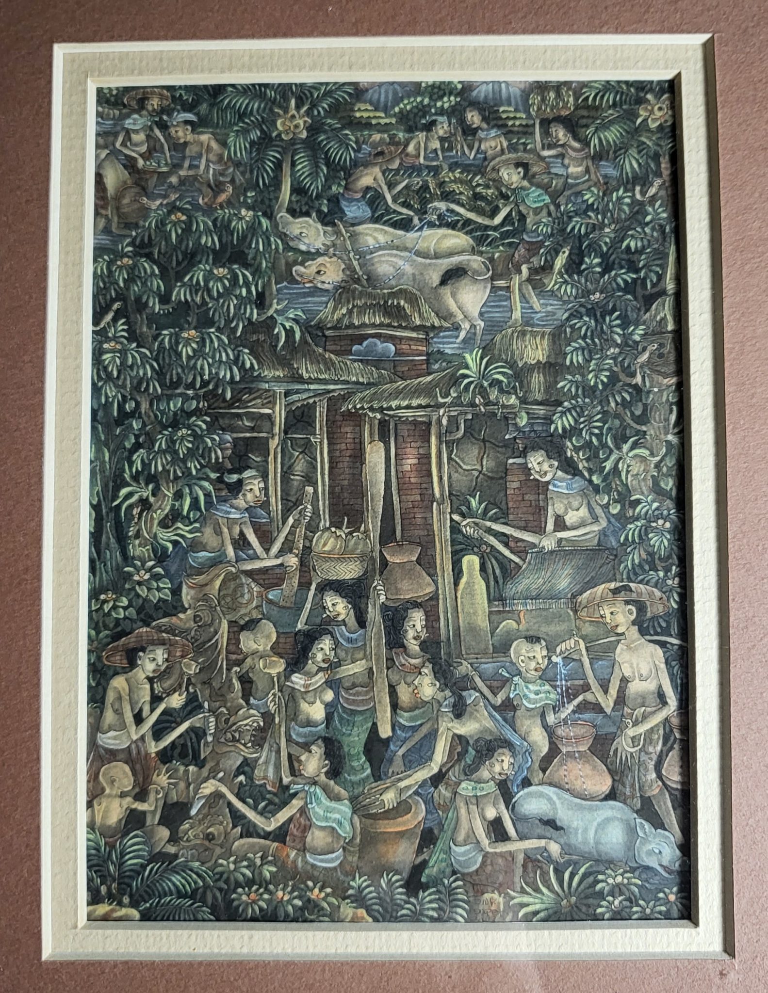 Balinese paintings including Kamasan from Klungkung and traditional ...