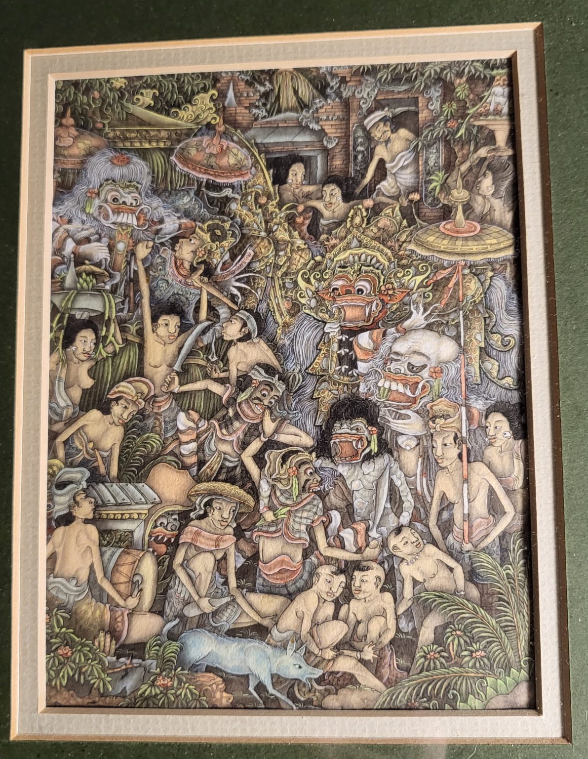 Balinese paintings including Kamasan from Klungkung and traditional ...