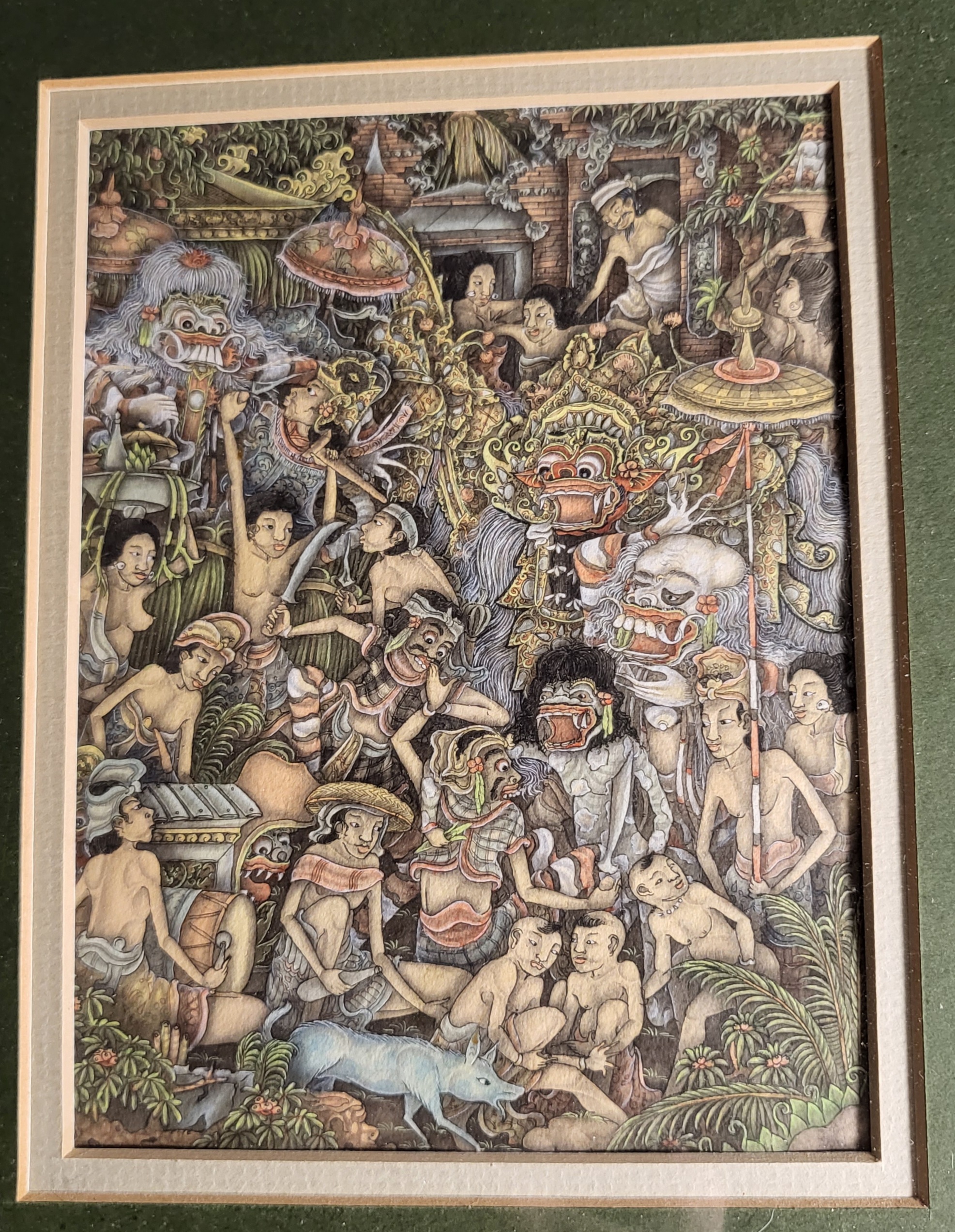 Balinese paintings including Kamasan from Klungkung and traditional ...