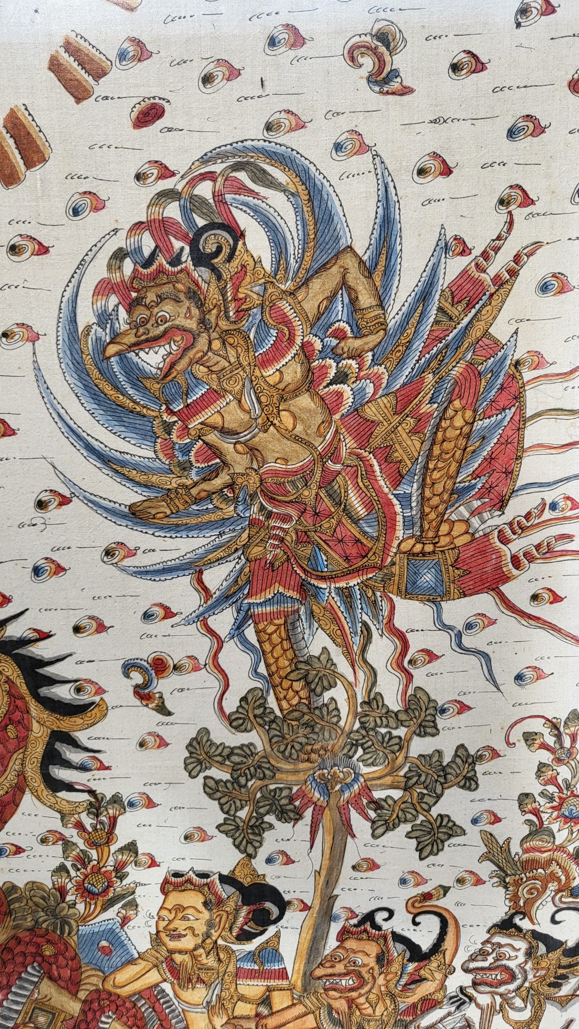 Kamasan Ramayana Garuda painting - Eye Ma Ozi Collector