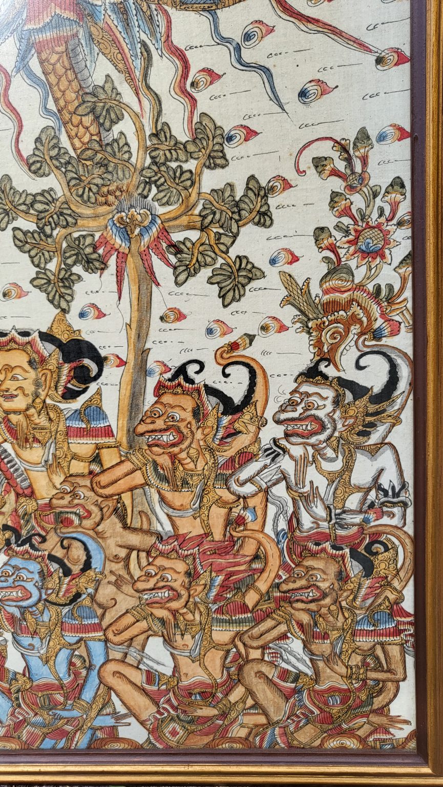 Kamasan Ramayana Garuda painting - Eye Ma Ozi Collector