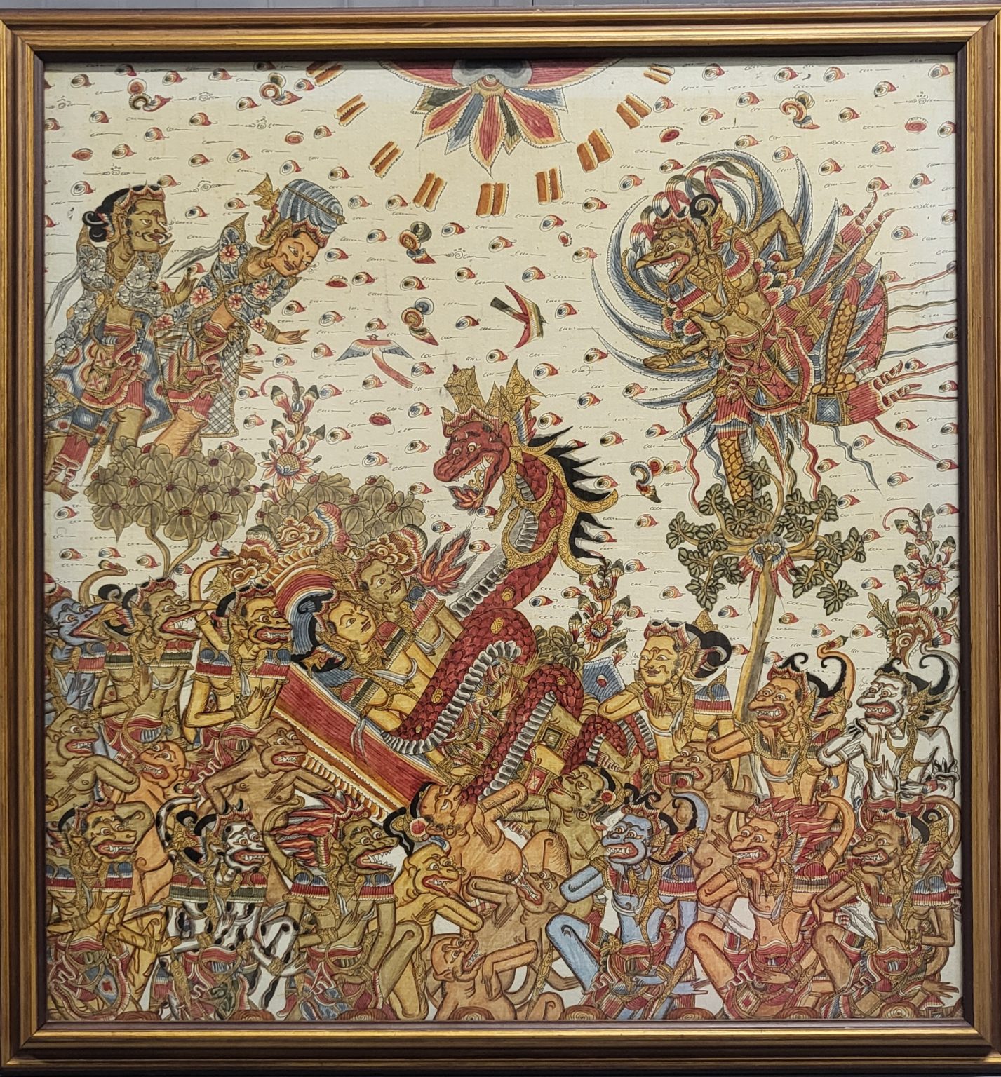 Kamasan Ramayana Garuda painting - Eye Ma Ozi Collector